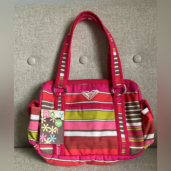 Roxy | Bags | Nwt Pink Red And Green 209 Roxy Girl Travel Bag | Poshmark